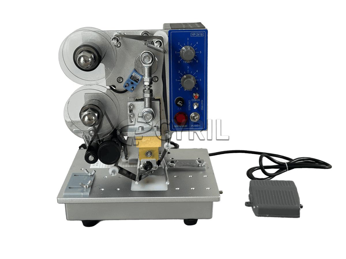 Ribbon coding machine